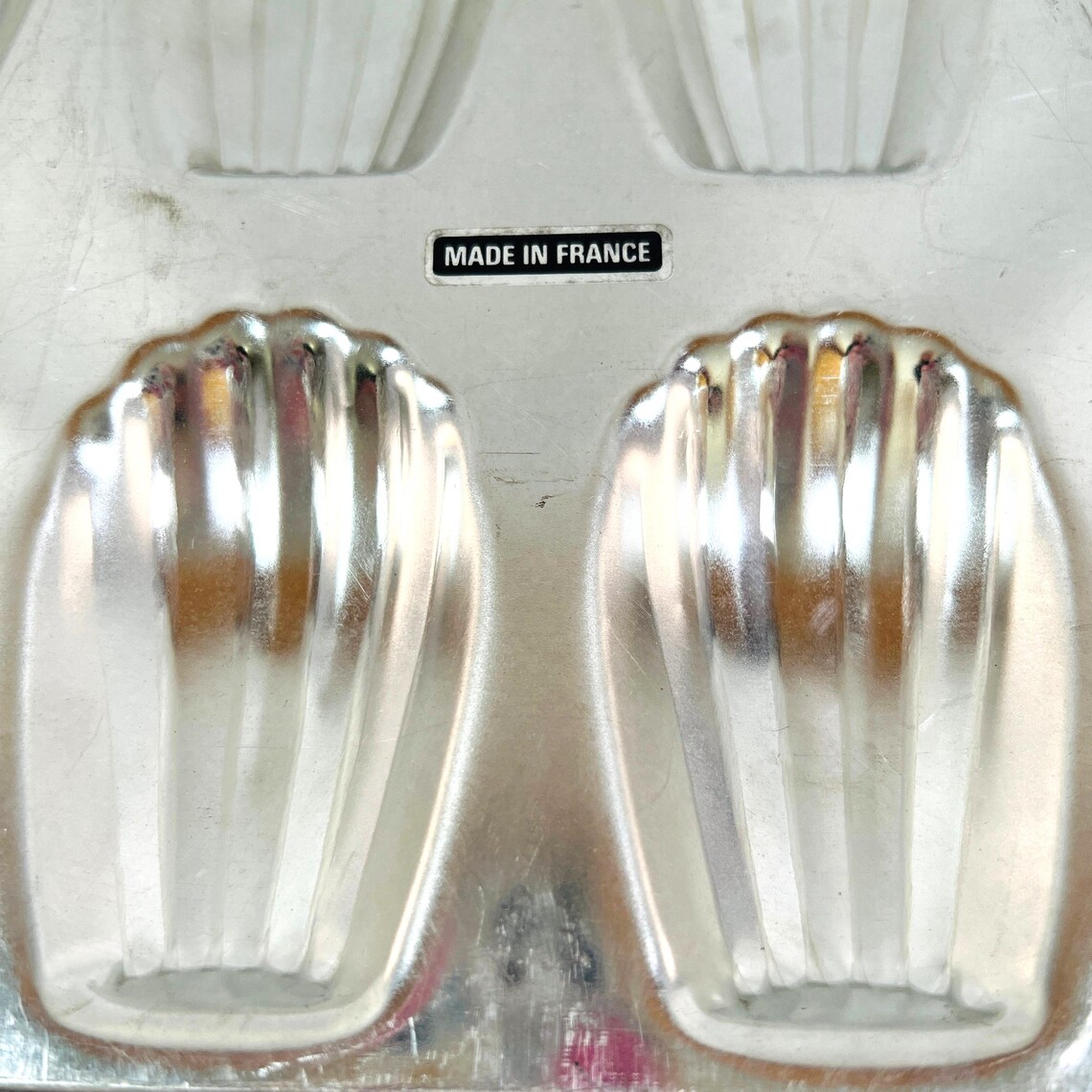 Madelein Shell Cookie Pan 12 Mold Sheet Made in France, Scallop Shell ...