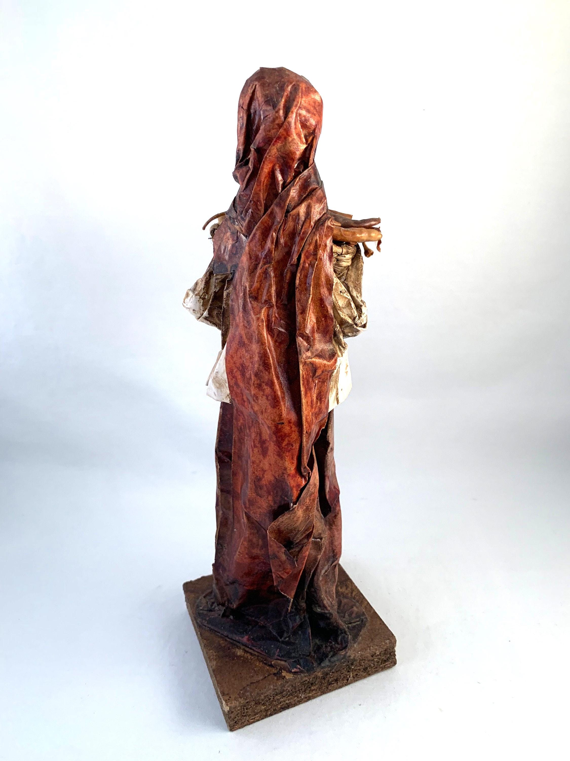Vintage Mexican Folk Art Paper Mache Figure, Sculpture, Amazing Details ...