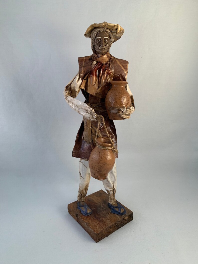 Vintage Mexican Folk Art Paper Mache Figure Sculpture | Etsy