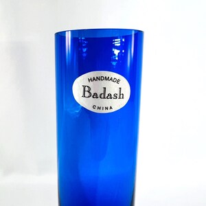 Badash Handmade Cobalt Blue Sleek Glass Cylinder Bud Flower Vase ...