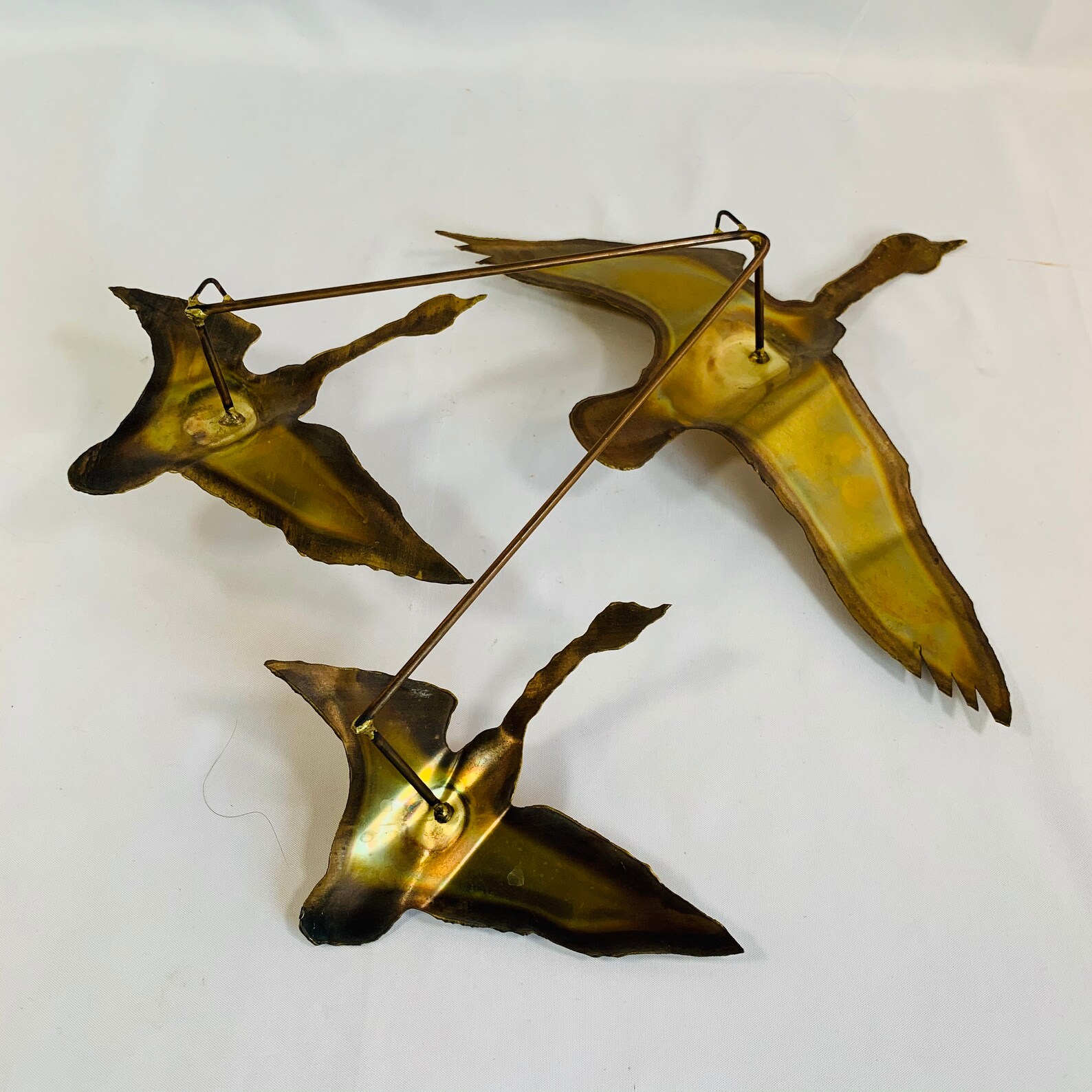 Metal Flying Geese Birds in Flight Wall Mount Detailed - Etsy