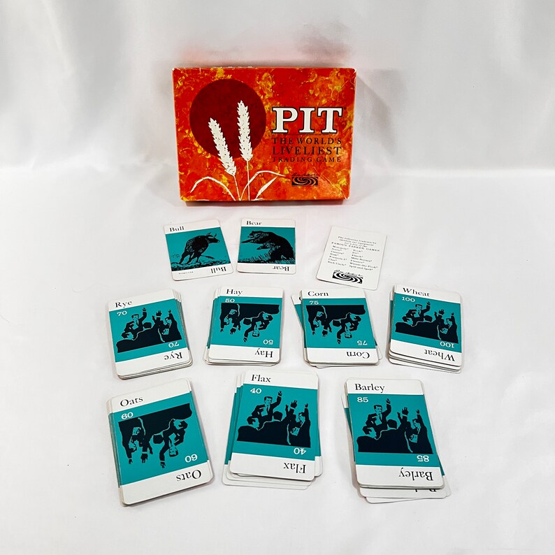 1964 PIT Game by Parker Brothers, Complete Good Used Condition Inside ...