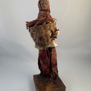 Vintage Mexican Folk Art Paper Mache Figure Sculpture - Etsy
