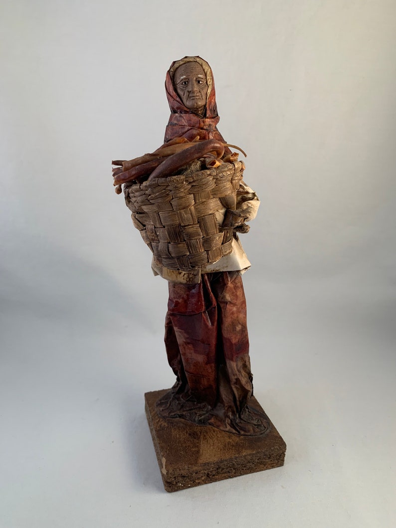 Vintage Mexican Folk Art Paper Mache Figure Sculpture | Etsy