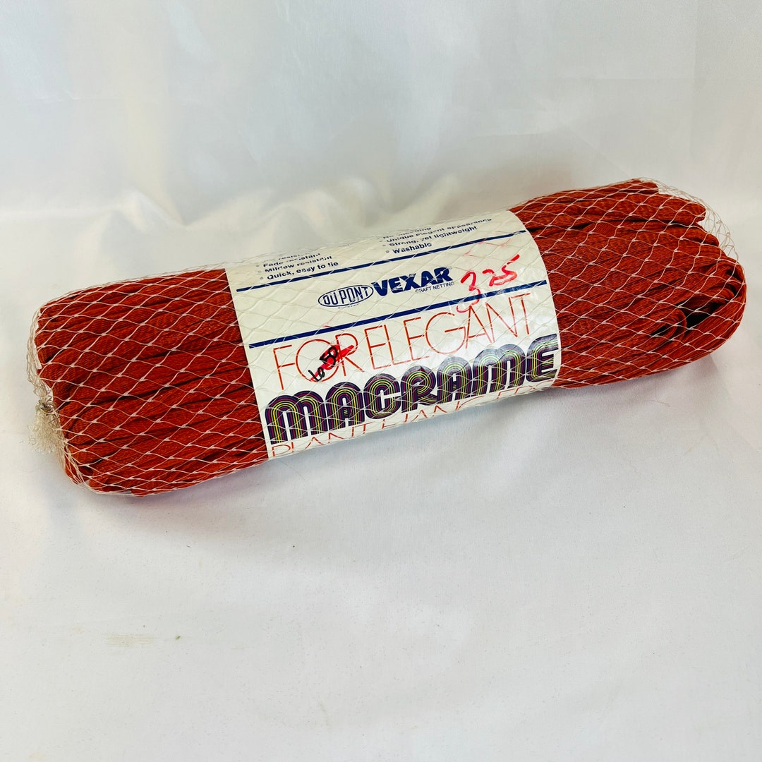 New/vintage Du Pont Vexar Netting for Elegant Macrame Plant - Etsy