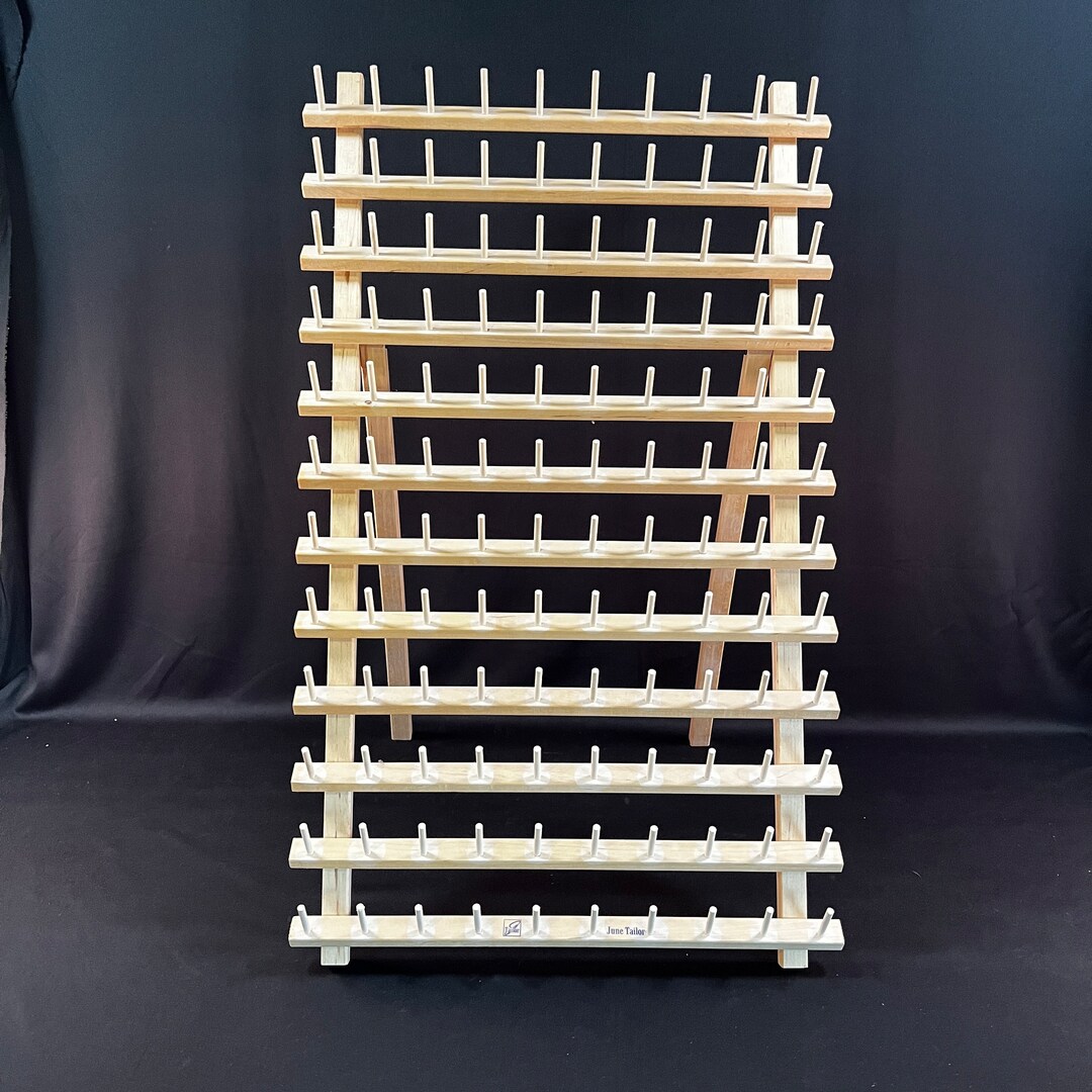 120 Spool Wood Thread or Bobbin Organizer by June Tailor, Hold 120 ...