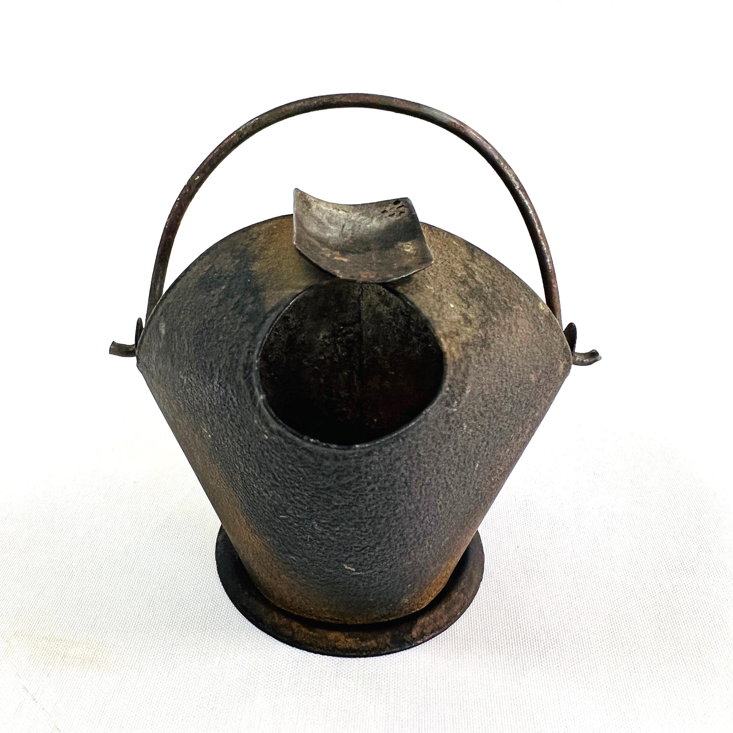 Mini Scuttle Bucket Ashtray With Handle, Small Replica Scuttle Bucket ...
