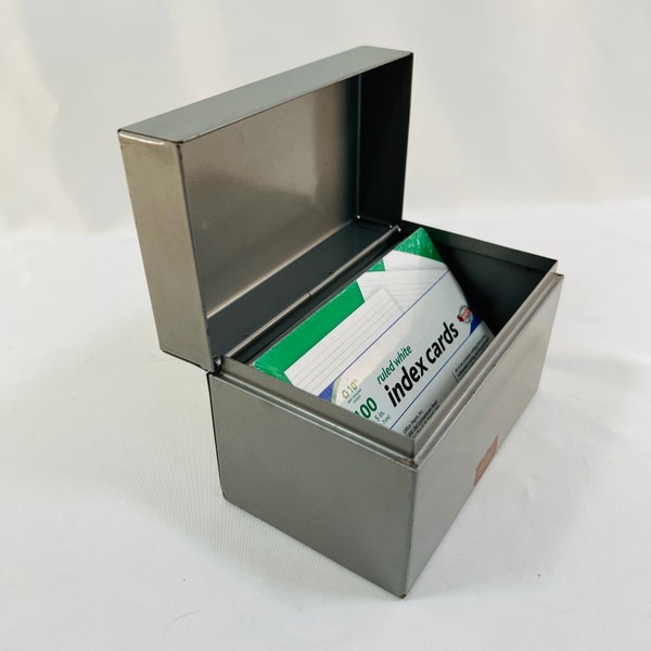 Metal Card Box - Etsy