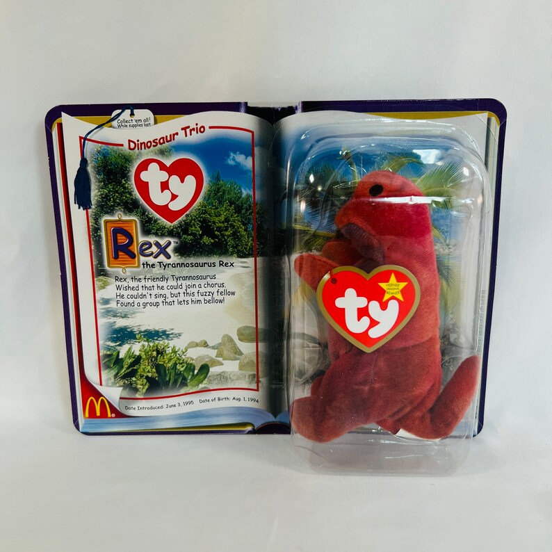 Ty Mcdonalds Dinosaur Trio Rex Steg Bronty New in Sealed - Etsy