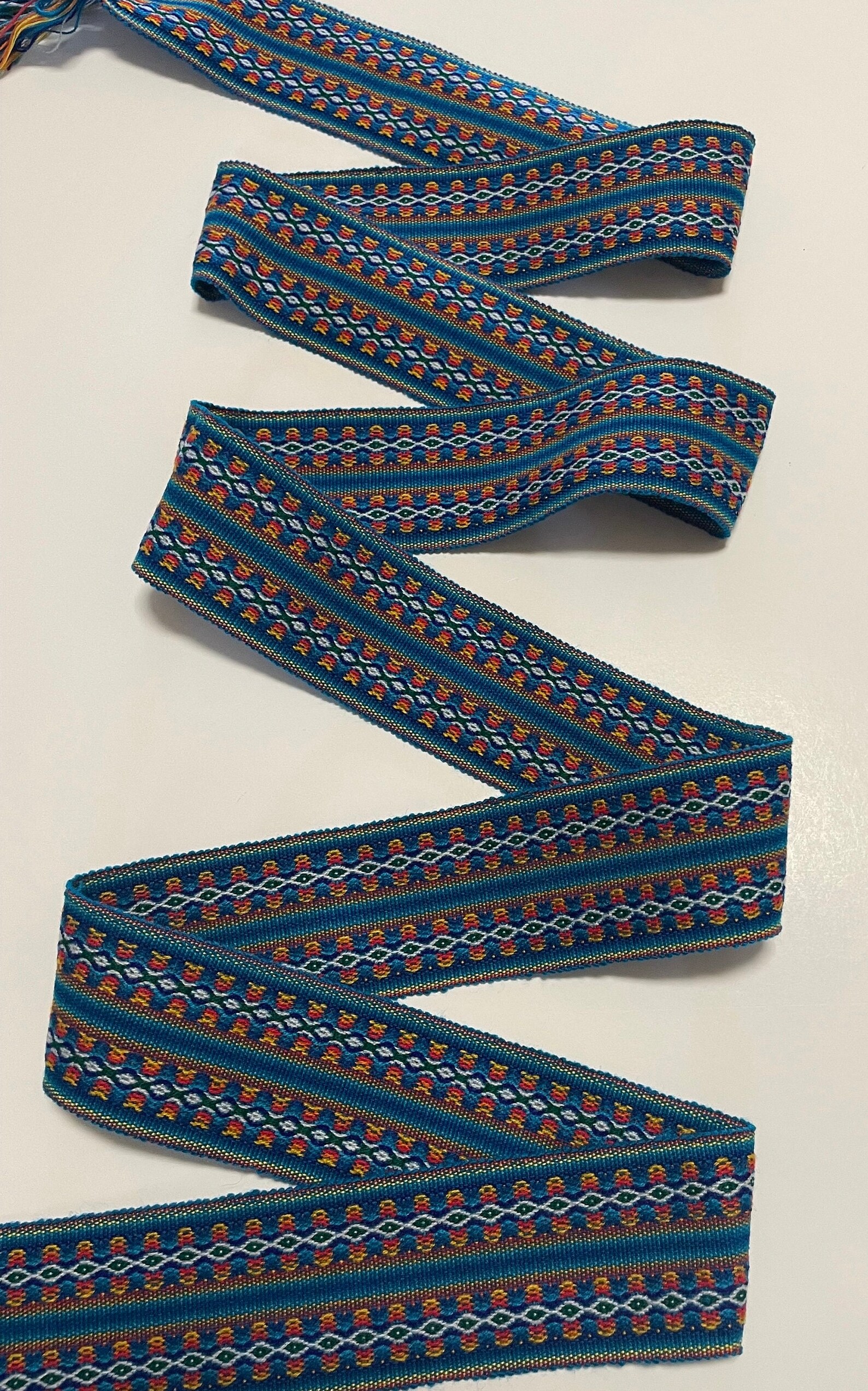 Ecuadorian Sash Belt/''hand Woven Sash/ Hand Woven Ethnic Ribbon/ DIY ...
