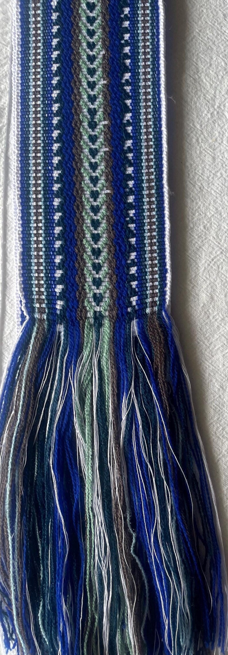 Hand Woven Ecuadorian Sash Belt, Ethnic Ribbon Trim - Etsy