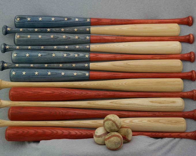 Rustic Baseball Bat American Flag Made With 30 Inch Bats - Etsy