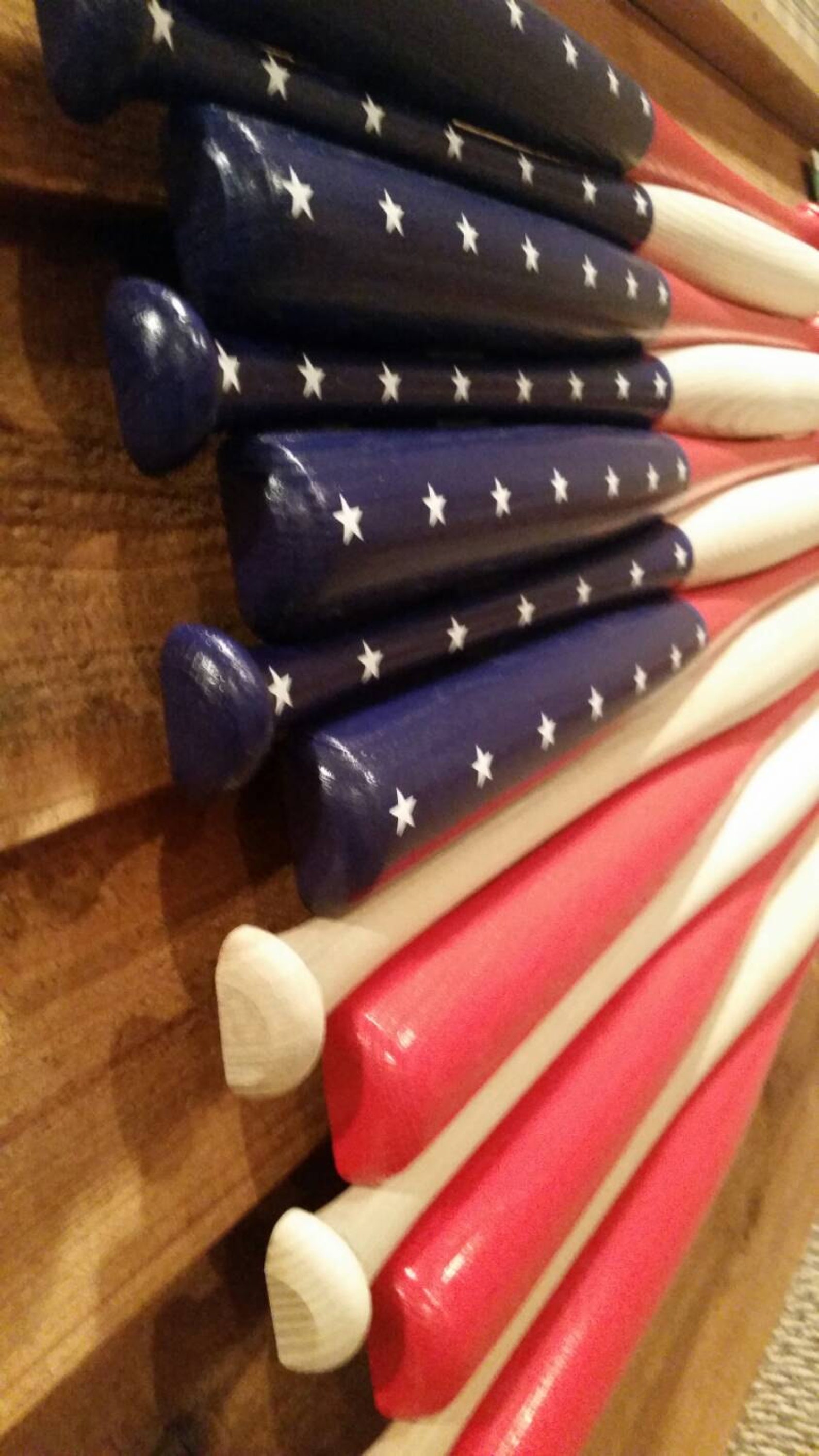 Wood Baseball Bat American Flag Made With 30 Inch Bats - Etsy