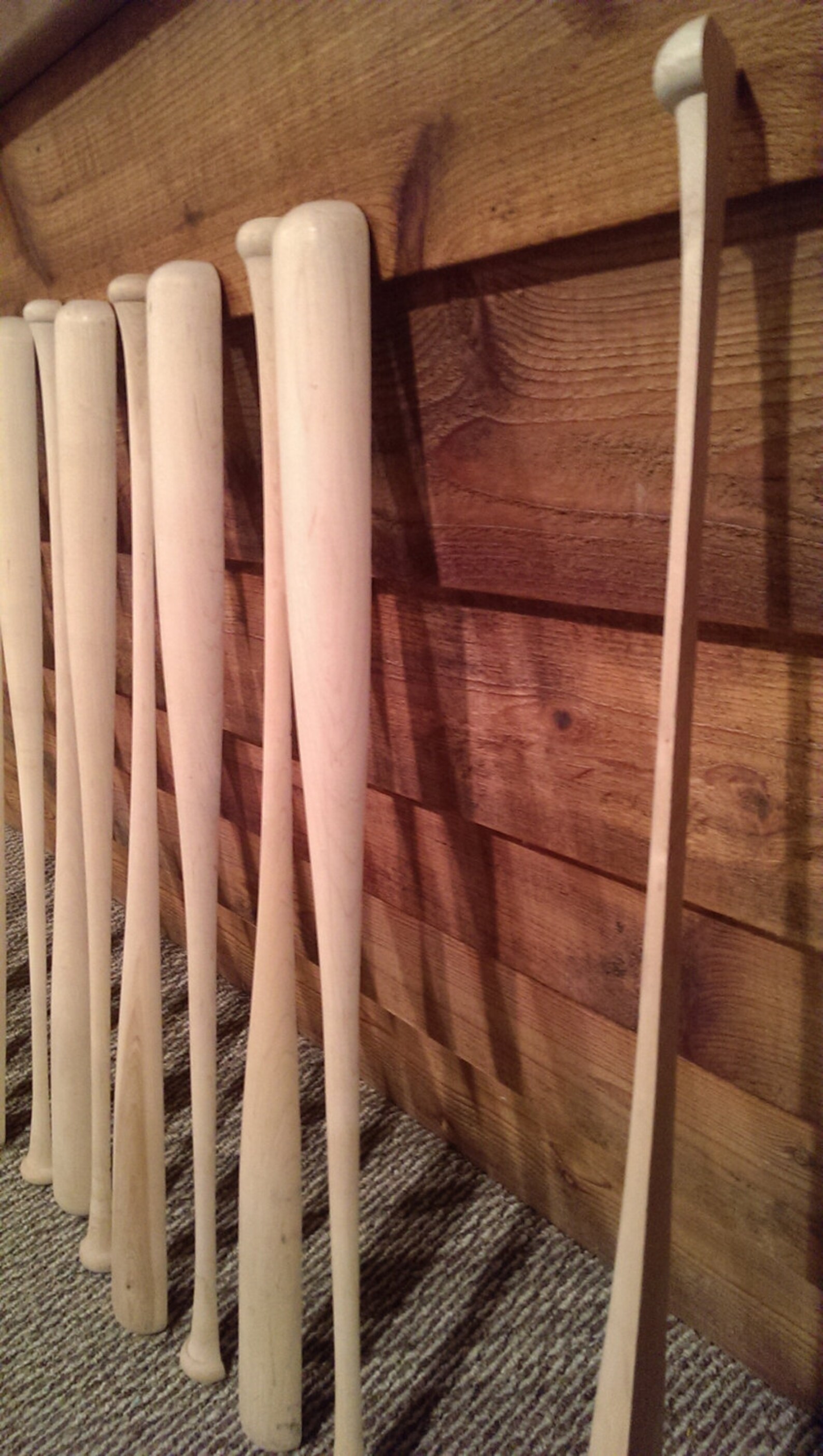 13 Baseball Bat Halves to Make American Flag or Headboard. | Etsy