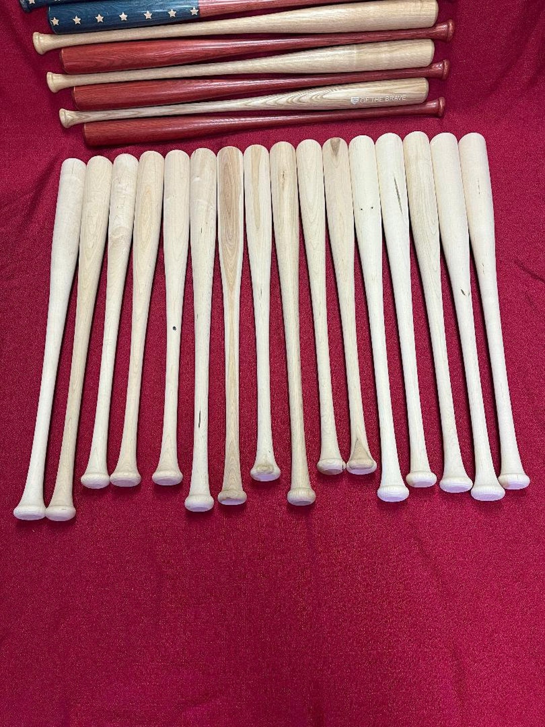 16 Unfinished Wood Baseball Bats. Blemished Bats. Choose Size - Etsy