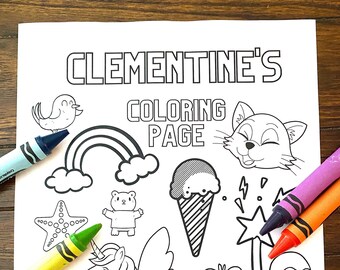 Clementine Coloring Page - Etsy