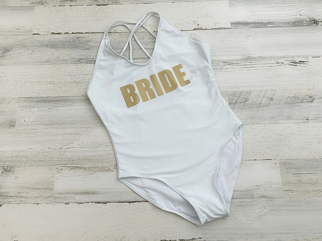 Bride Squad Swimsuit, Beach Swimsuit, Bridesmaid Swim, Squad Bathing ...