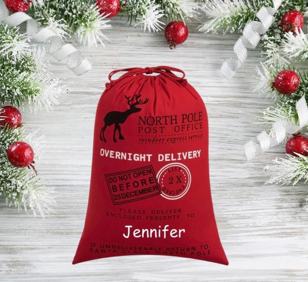 Personalized Santa Bag With Name Extra Large Santa Claus Bag - Etsy