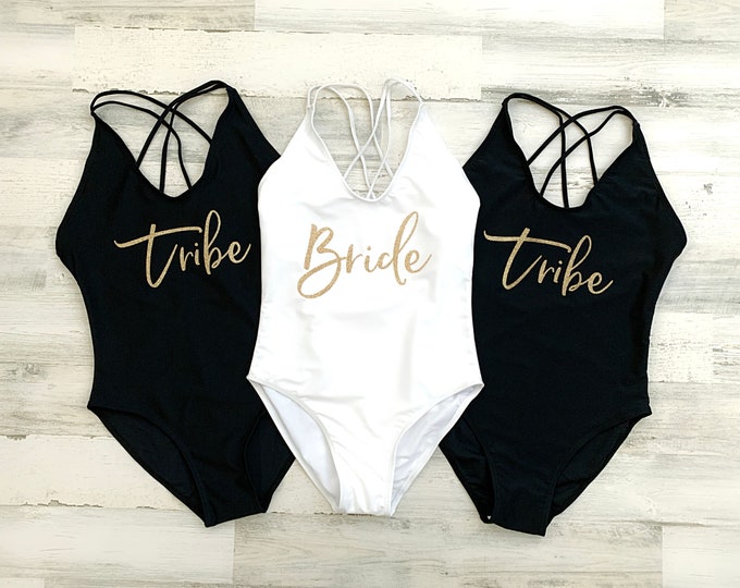 Bachelorette Swimsuits Bachelorette Bathing Suits. Bride Swim - Etsy
