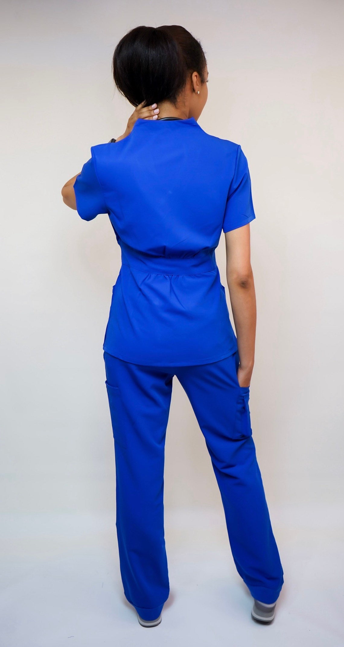 Royal Blue Scrub SET Soft Stretch Fabric. Also at Www.jocciniscrubs.com ...