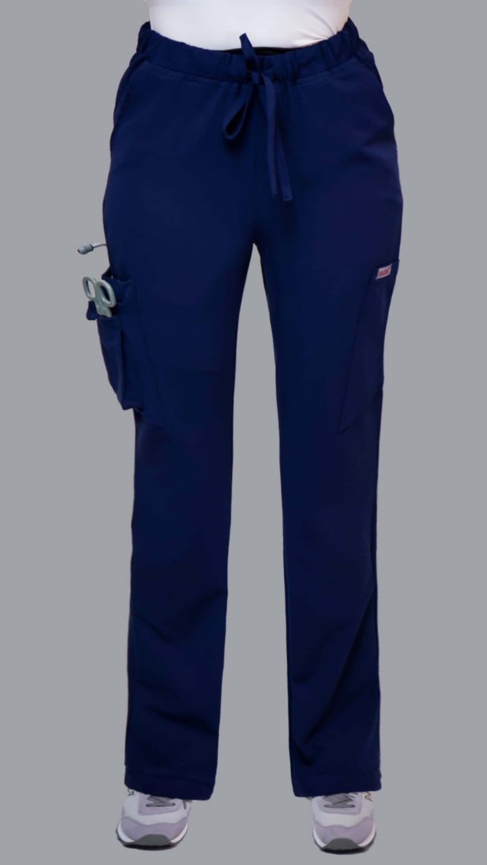 Navy Blue Mandarin Neck Scrub Suit Soft Stretch Fabric Also at Www ...
