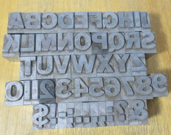 X FULL SET Giant Font Size Letterpress Set - Etsy