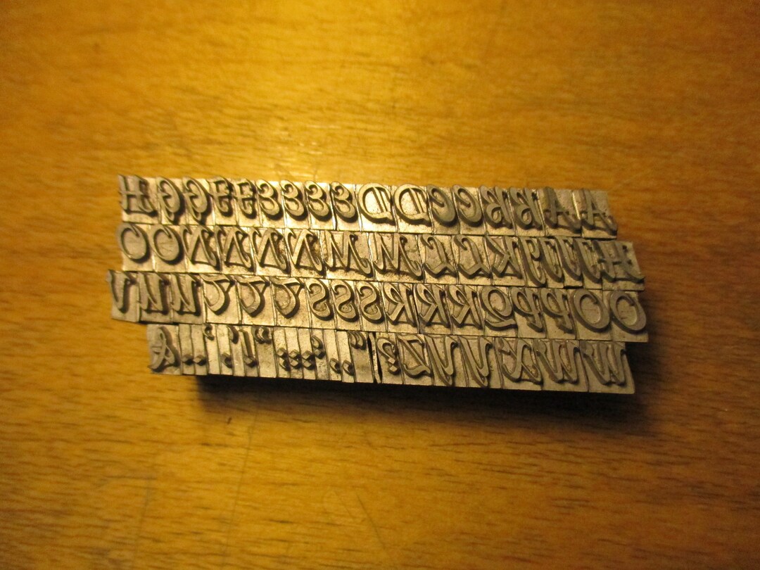 D1 - FULL LETTERPRESS Lot - Totally Complete Set - Etsy