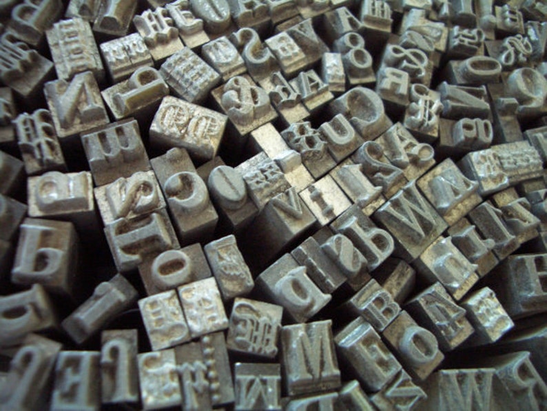 SMALL Asst'd. Letterpress 16 Ounces - Etsy