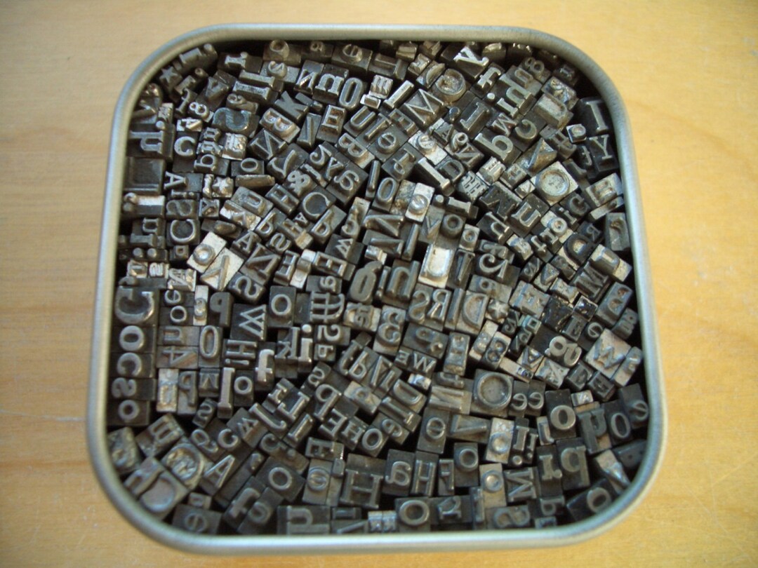LOADS of LETTERPRESS TIN Square Keepsake Gift - Etsy
