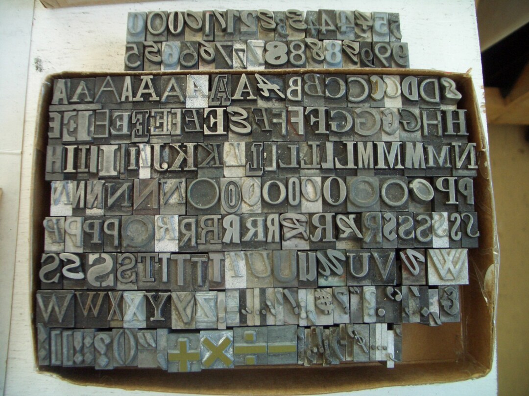 SSQ - FULL, 36 Pt HUGE Upper Case Alphabet - Misc. Fonts - Letterpress ...