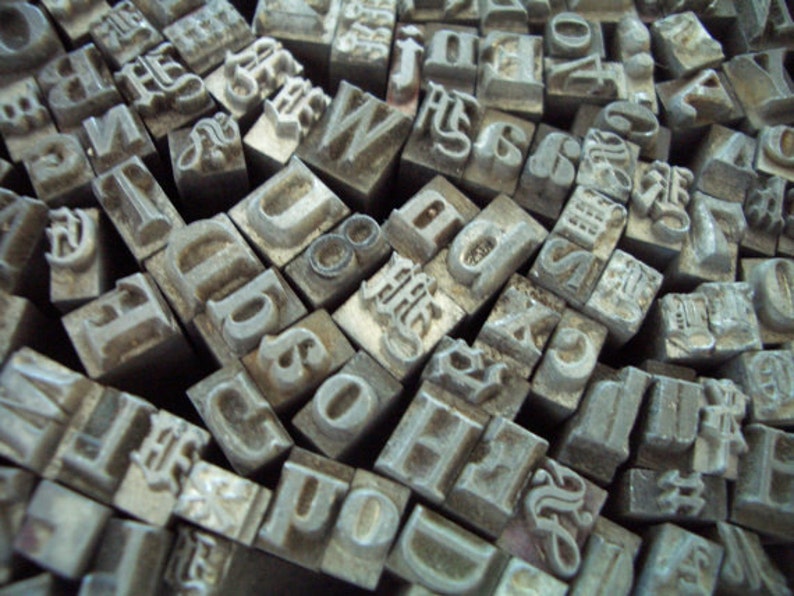 SMALL Asst'd. Letterpress 16 Ounces - Etsy