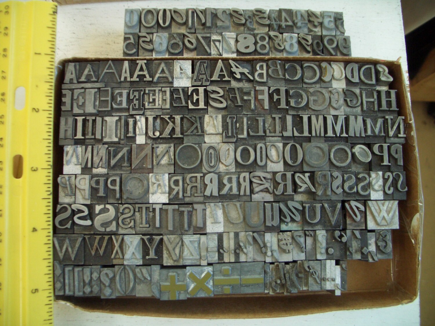 SSQ - FULL, 36 Pt HUGE Upper Case Alphabet - Misc. Fonts - Letterpress ...
