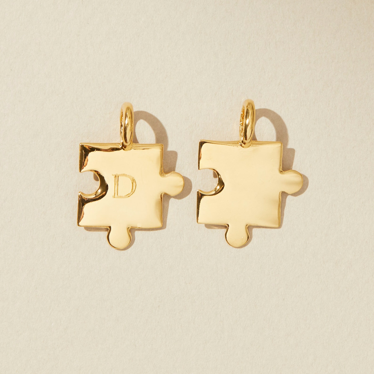 Puzzle Piece Necklace, Engraved Puzzle Charm, Friend Group Necklaces ...