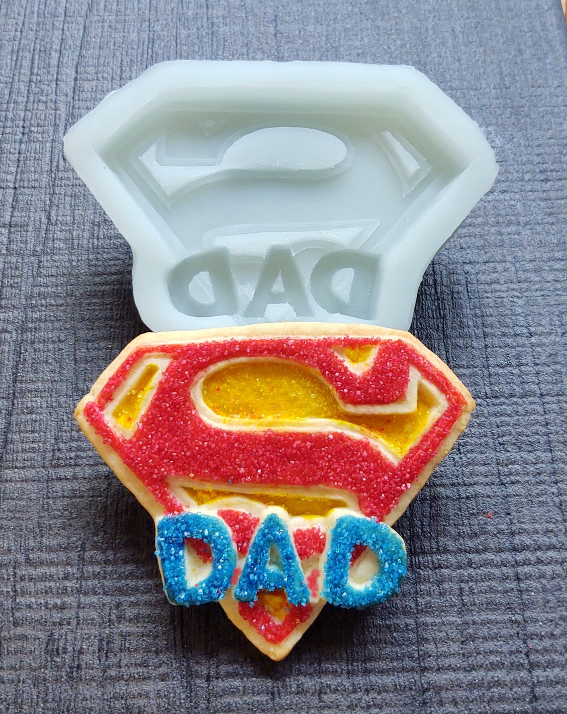 Super Dad Silicone Cookie Mold | Etsy
