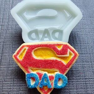 Super Dad Silicone Cookie Mold - Etsy