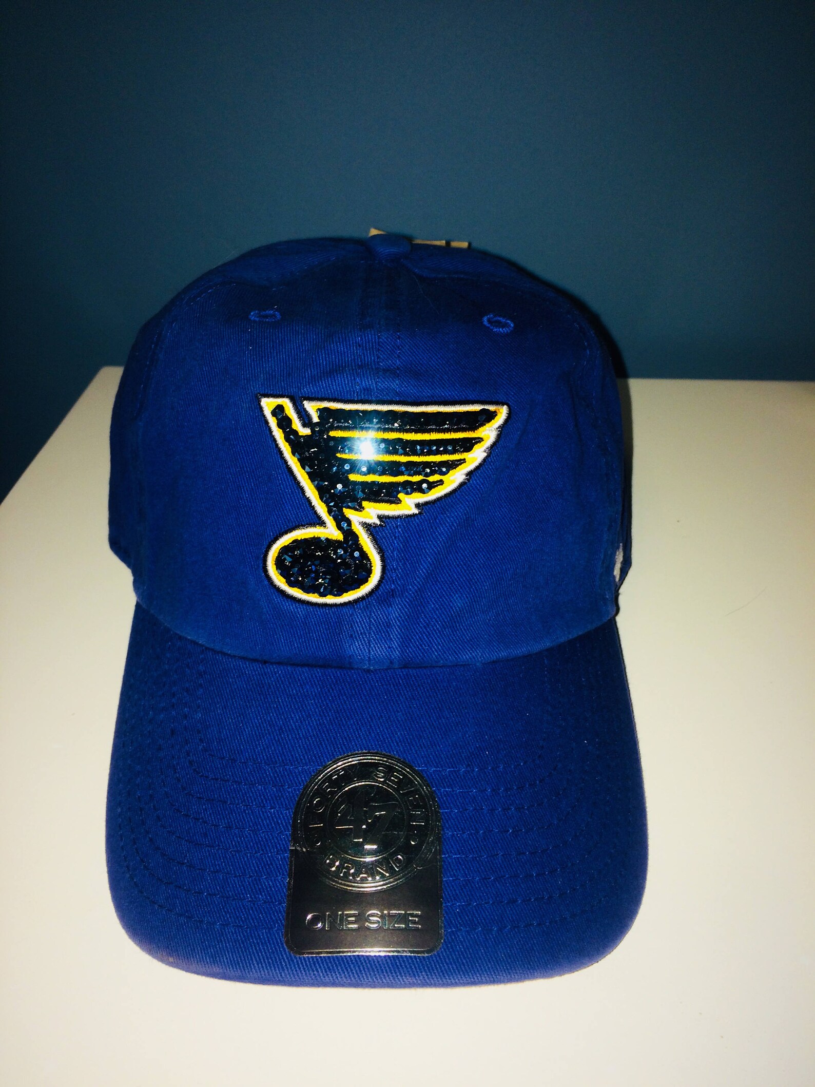 St. Louis Blues Baseball Cap in Swarovski Rhinestones. - Etsy