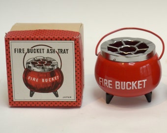 Vintage Fire Bucket Ashtray - Etsy