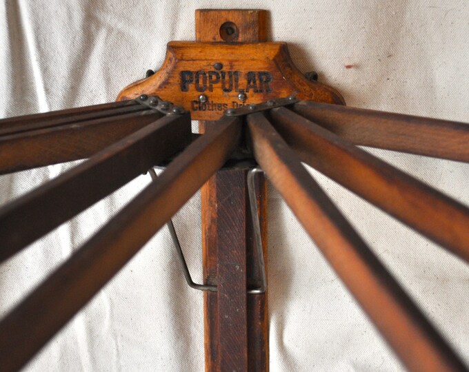 Antique Wall Mounted Wooden Drying Rack by Popular - Etsy