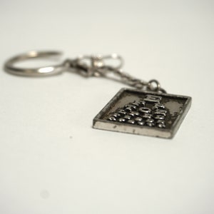 Vintage Snellen Eye Chart Keychain - VTG Black & Silver Metal ...