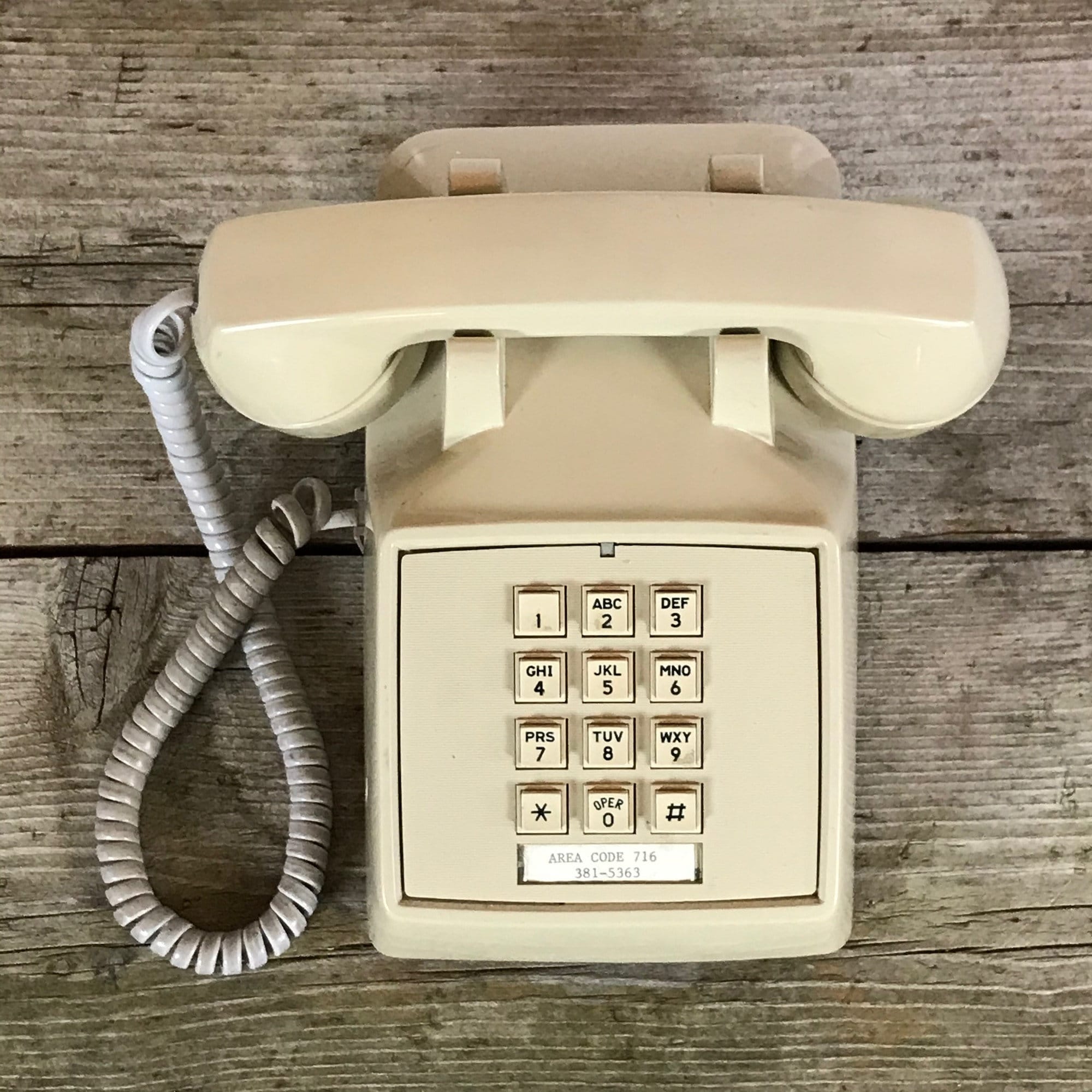 Vintage Beige Stromberg Touch Tone Desk Phone - Etsy
