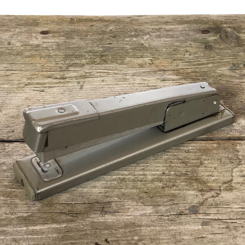 Vintage Bates 56 Industrial Silver Stapler Deco Style for - Etsy