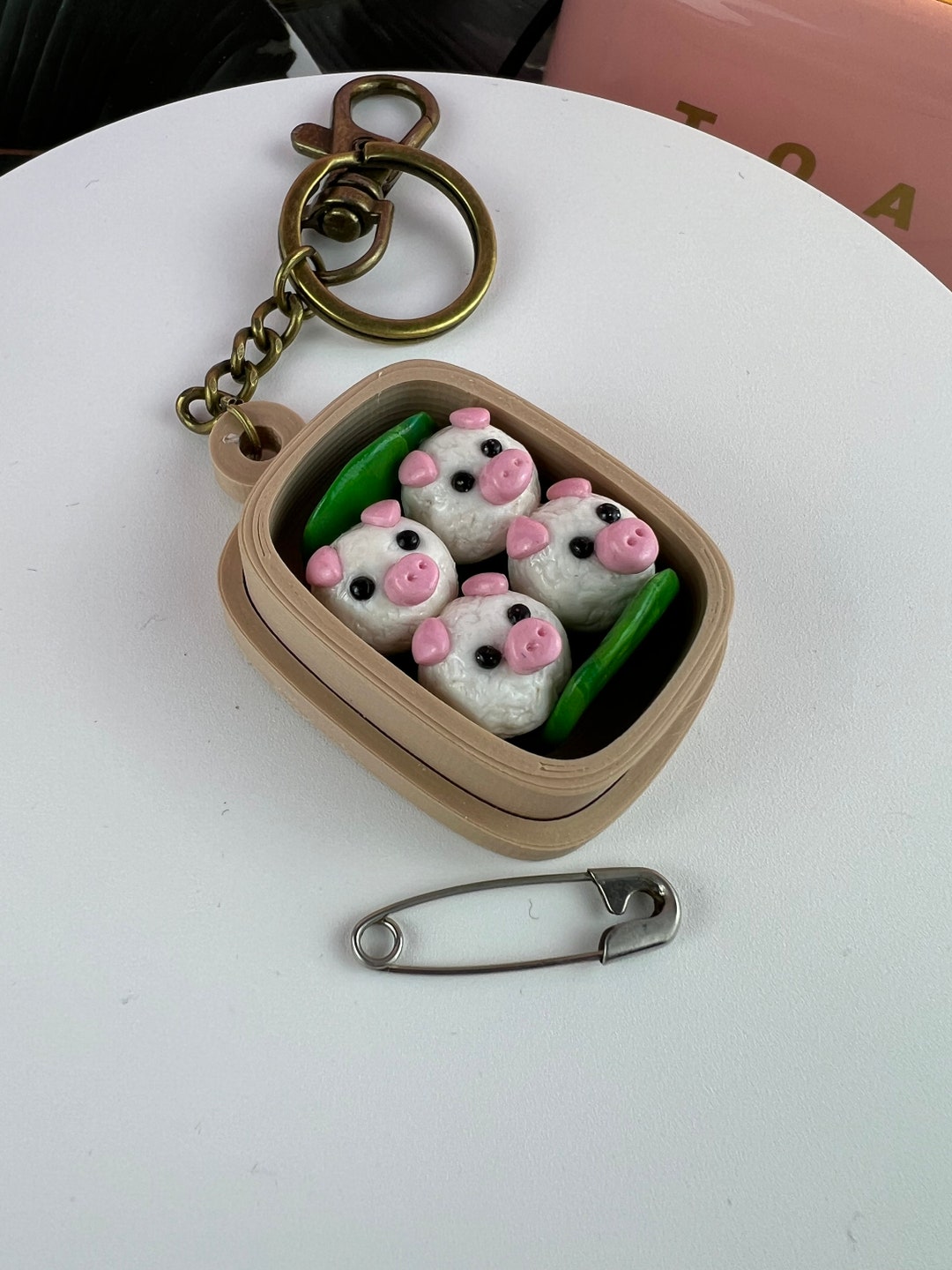 Kawaii Sushi Bento Box Miniature Rice Pigs Polymer Clay - Etsy