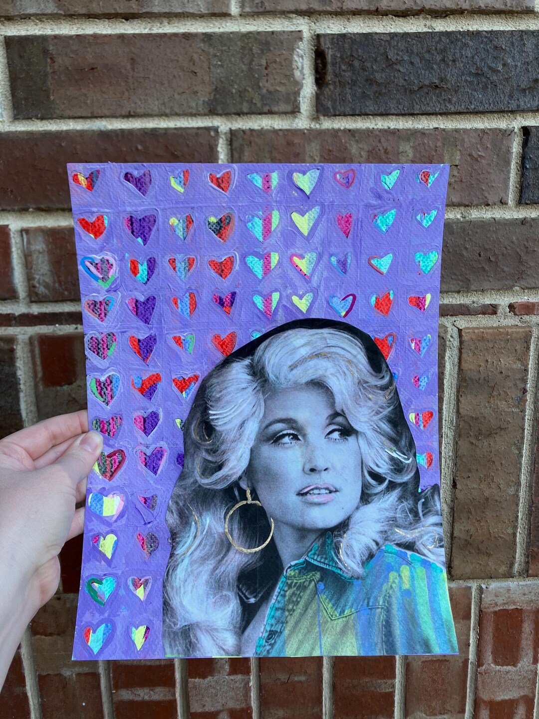 Dolly Parton Portrait, Hand Painted Dolly Parton Picture, Acrylic ...