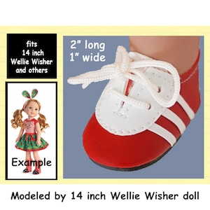 Fits Wellie Wisher Dolls Glitter Girls and Others Vintage Shiny Red Vinyl With Strap Doll Shoes Red Doll Shoes Etsy