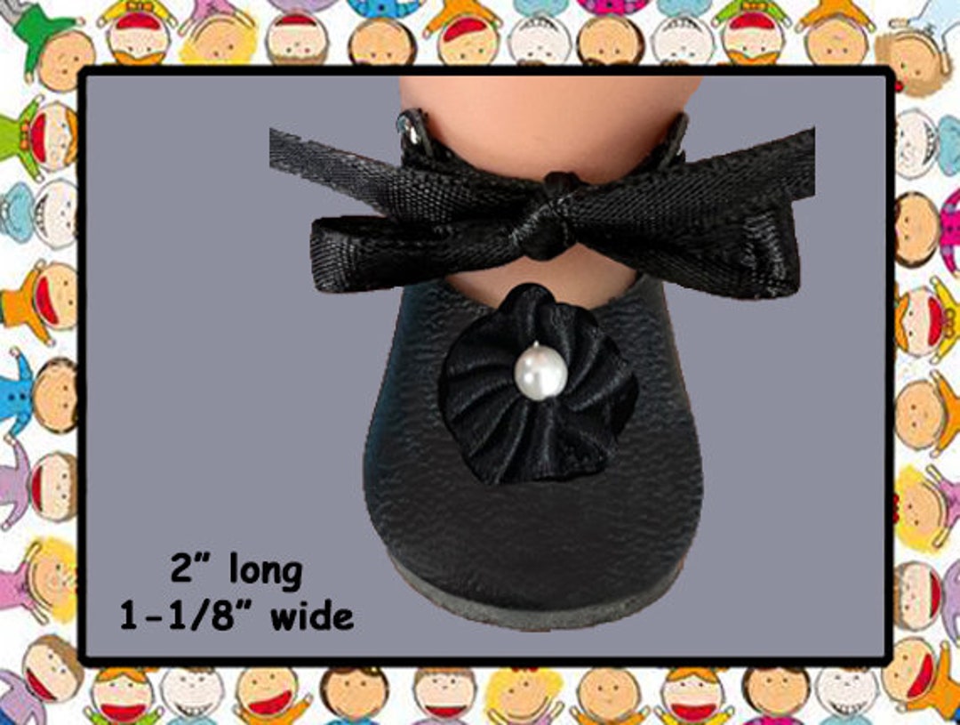 Black Ankle Ribbon Tie Baby Doll Shoes Black Fancy Baby Doll - Etsy