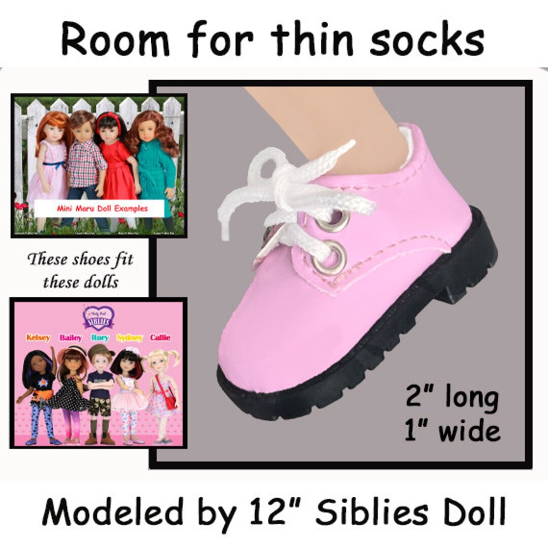 Vintage Pink Shiny Vinyl Tie Doll Boots Shoes Shoes That Fit - Etsy