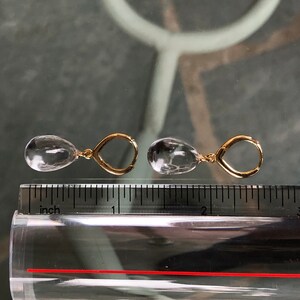 Teardrop POOLS of LIGHT Genuine Rock Crystal Quartz floating Teardrops ...