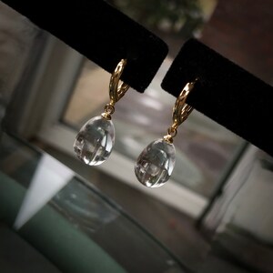 Teardrop POOLS of LIGHT Genuine Rock Crystal Quartz floating Teardrops ...