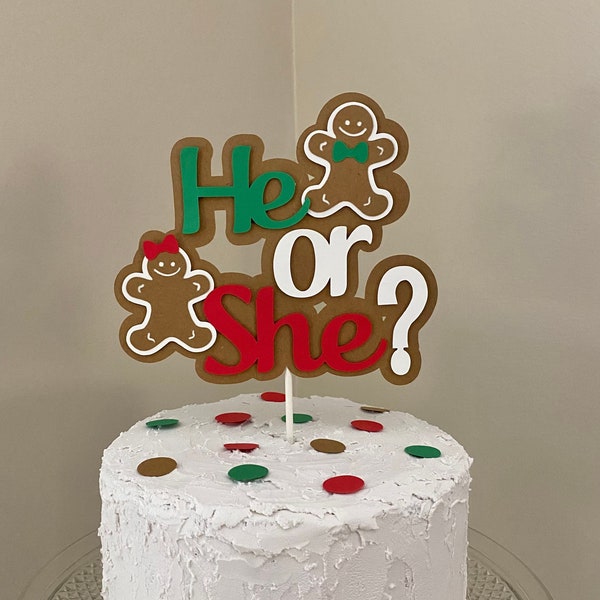 Gingerbread Gender Reveal - Etsy