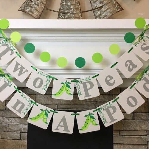 Two Peas in a Pod Baby Shower Twins Baby Shower Twins Shower - Etsy